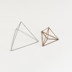 Vintage Geometric Metal Model, Educational Metal Model, Teaching Aid ...