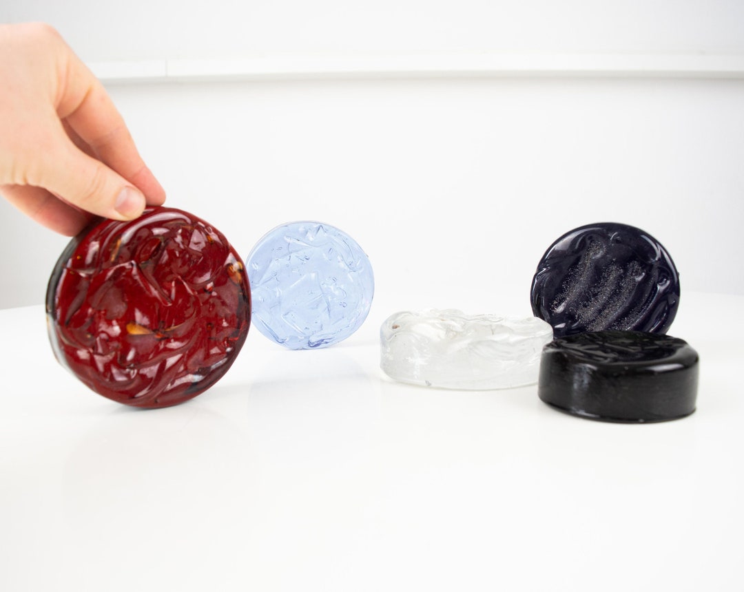 Vintage Glass Paperweights, Glass Desktop Decor, Retro Glass Paper ...