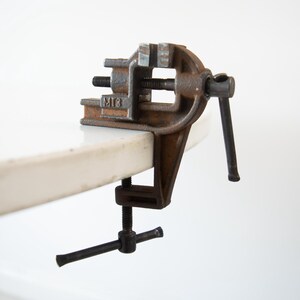 Vintage Vise, Small Vice, Vintage Bench Vise, Vintage Jeweler's Vise ...