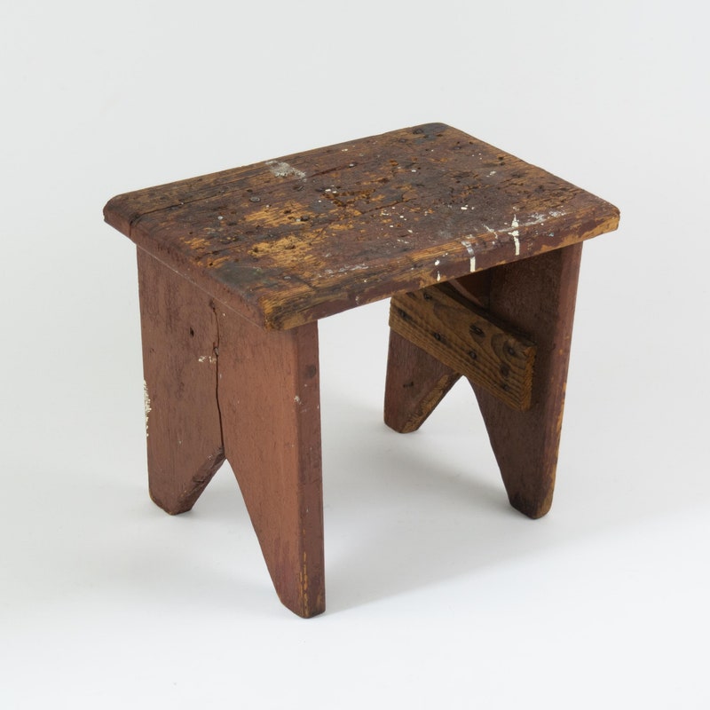 Primitive Wooden Stool - Etsy