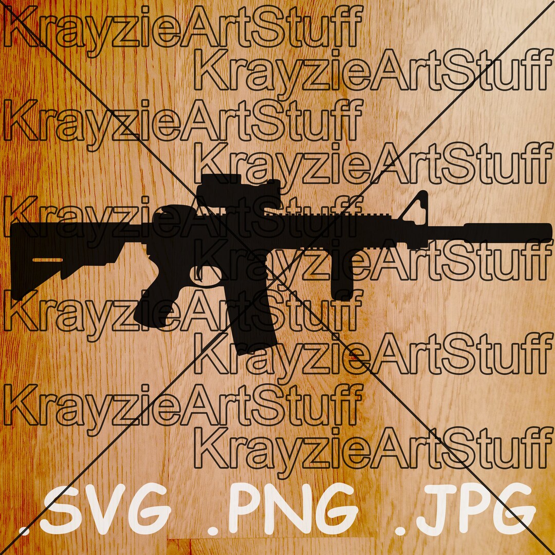 AR-15 Digital Gun M4 SVG - Etsy