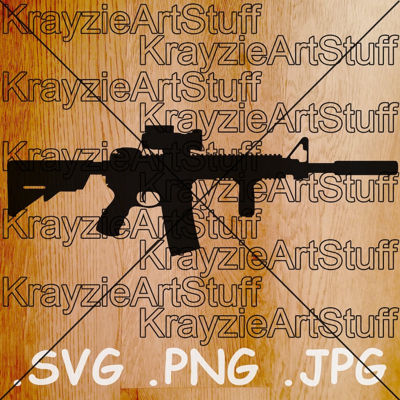 AR-15 Digital Gun M4 SVG - Etsy