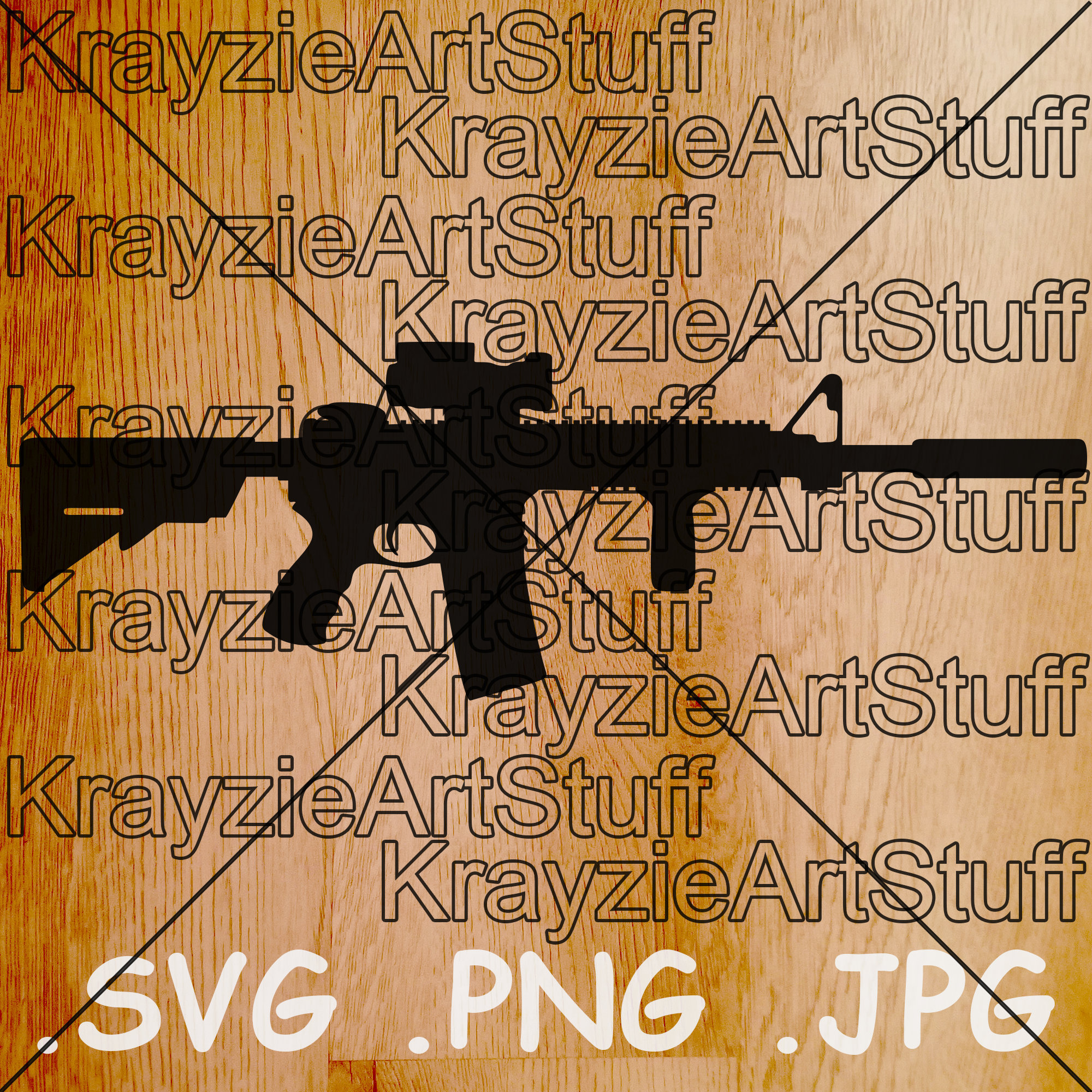 AR-15 Digital Gun M4 SVG - Etsy