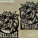 Cow Svg,welcome Sign DXF Cnc,dxf File for Laser,svg File for Cricut ...