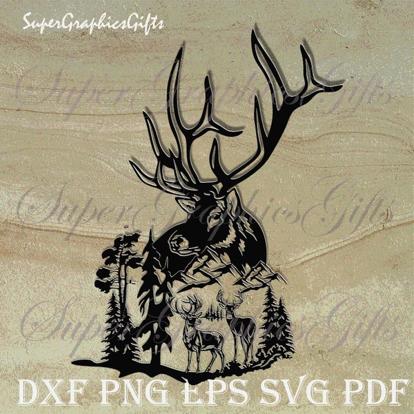 Mule Deer Svg File for Cnc - Etsy