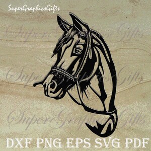 Horse Head Svg, Horse SVG, Western Svg ,horse Dxf, Horse Stencil, Horse ...