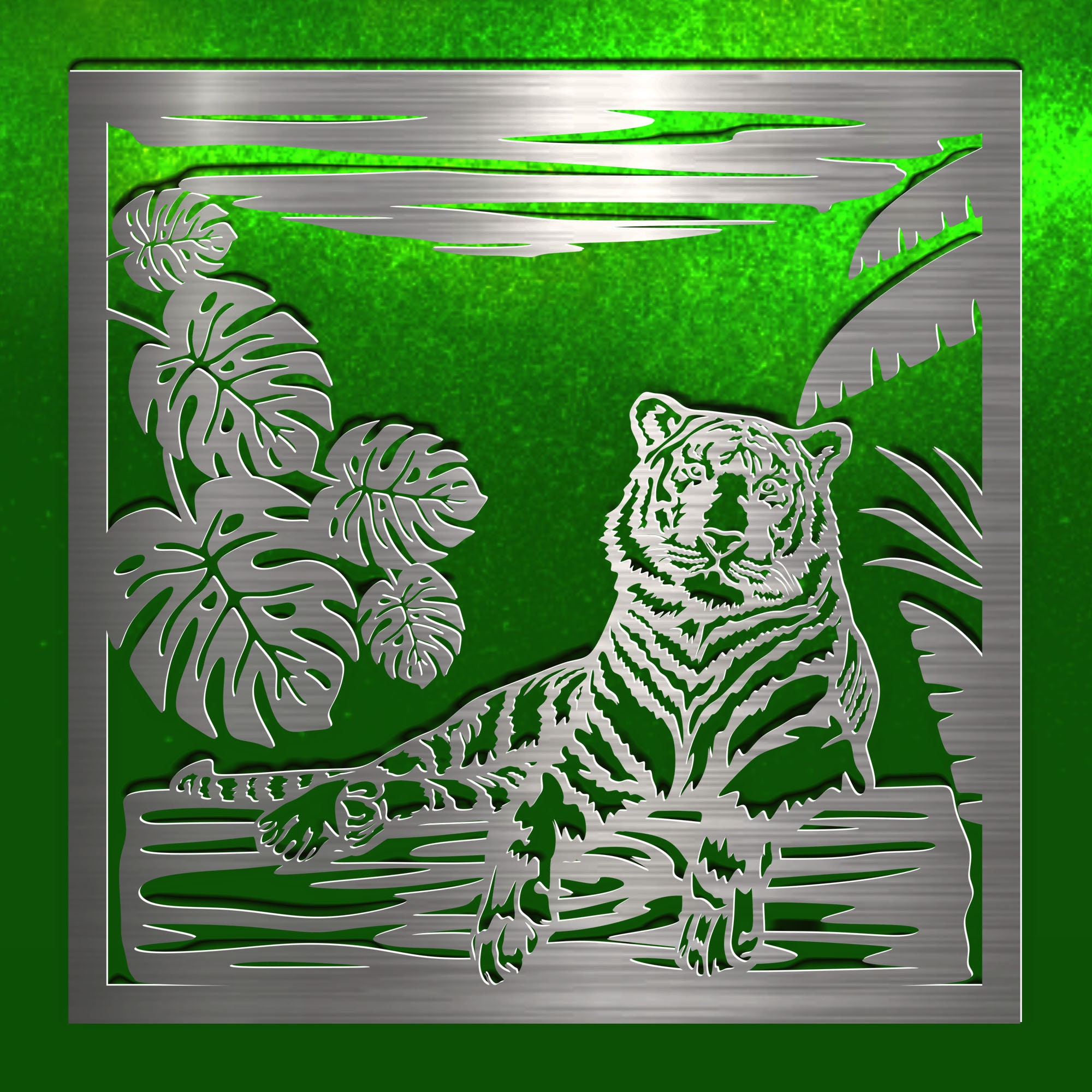 Tiger Svgdxf Files for Lasertiger Dxf Tiger Pngtiger - Etsy UK