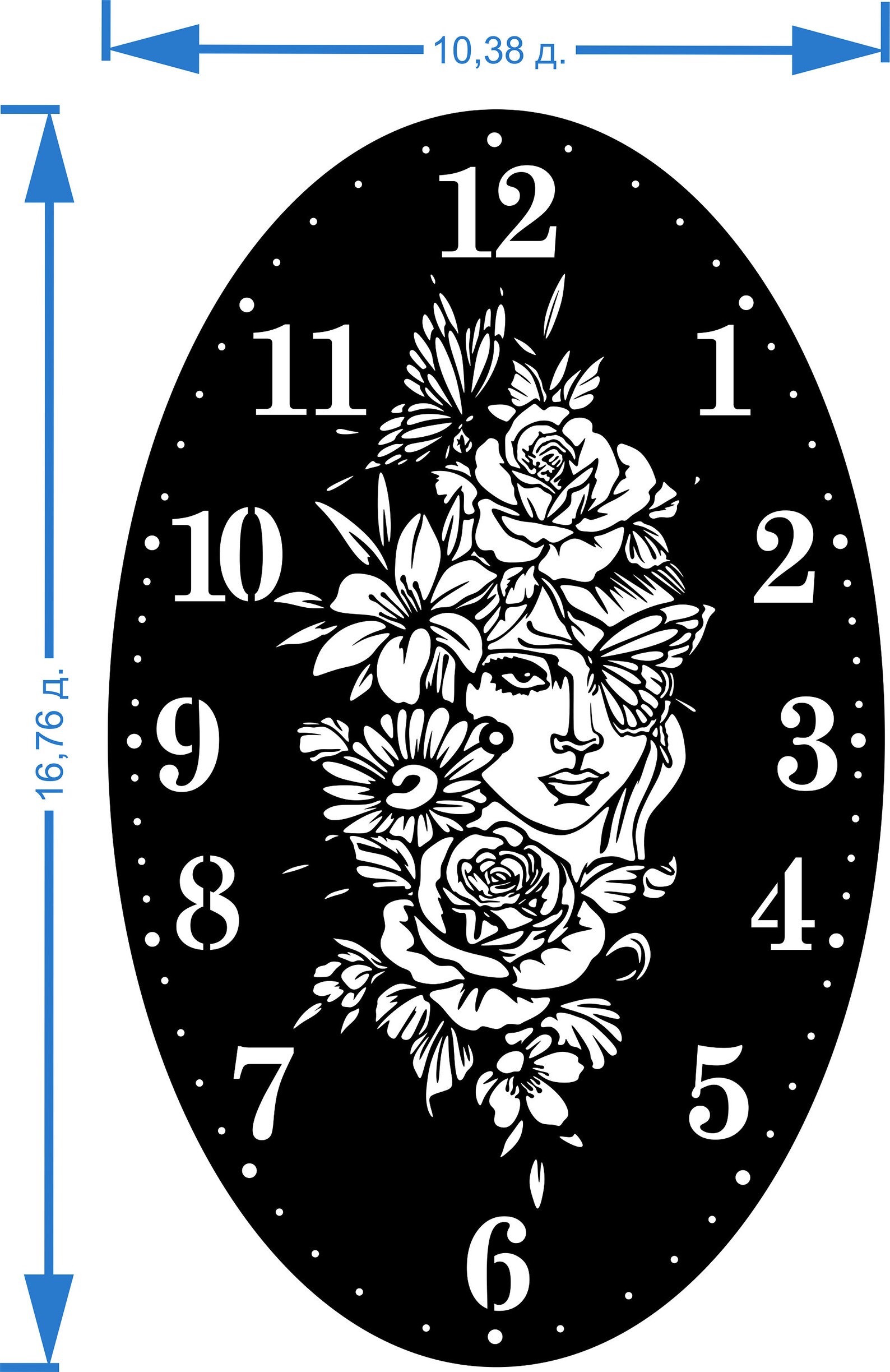 Сlock Svglaser Cut Clockdial Svgclock Face Svgcommercial - Etsy