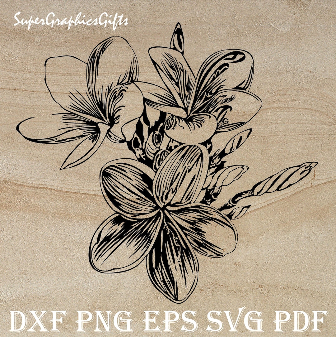 Flower Vector, Floral Vector, Flowers, SVG Flower File, Flower File Cut ...
