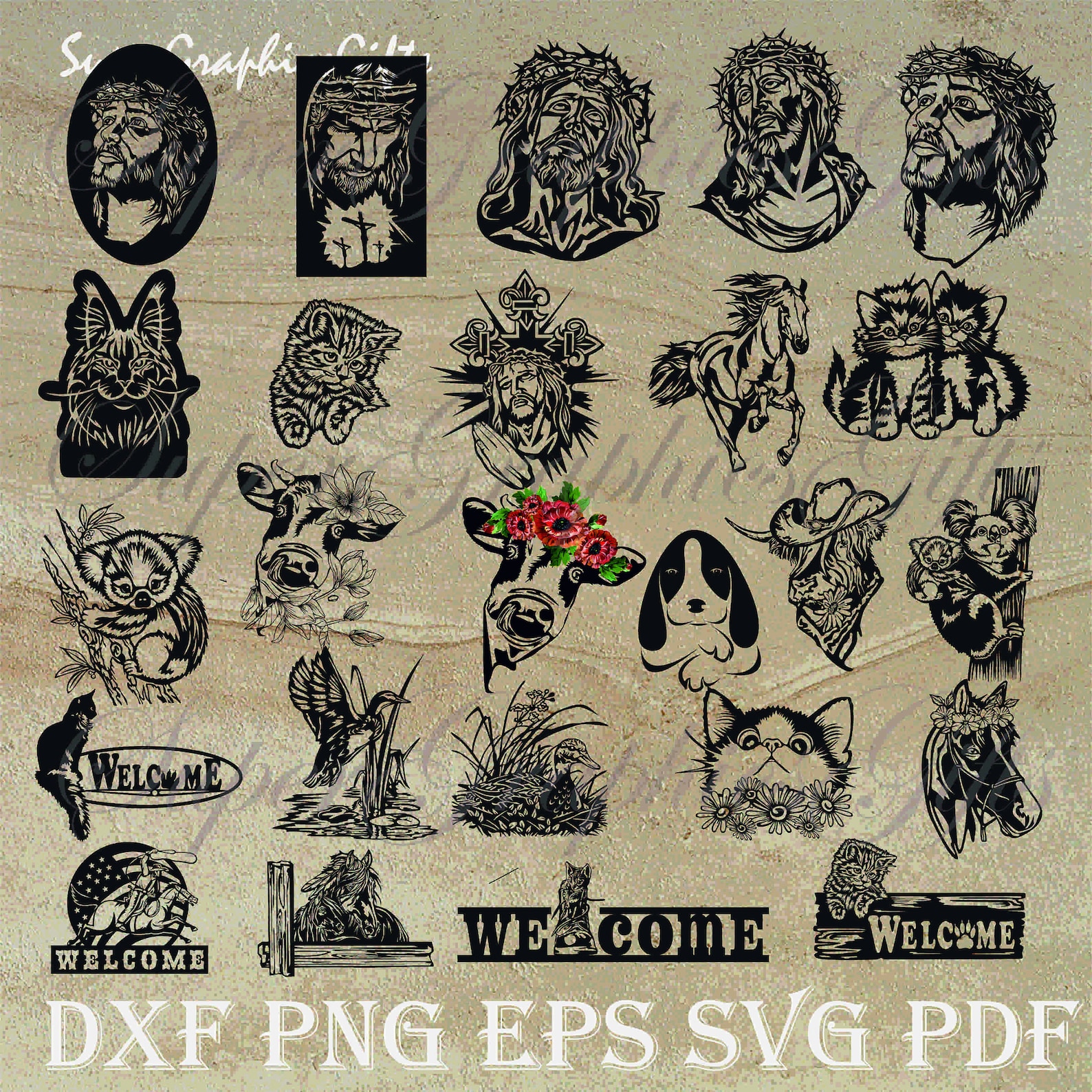 50 Svg Bundle50 Bundle SVG50 Laser Cut Files50 DXF - Etsy Canada