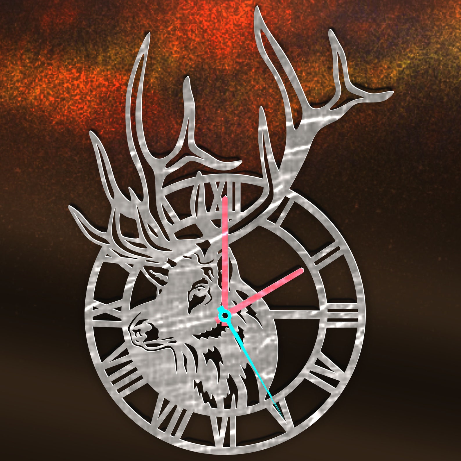 Сlock Svgclock Face Svg Deer Svgcommercial Use Svg Hunting | Etsy