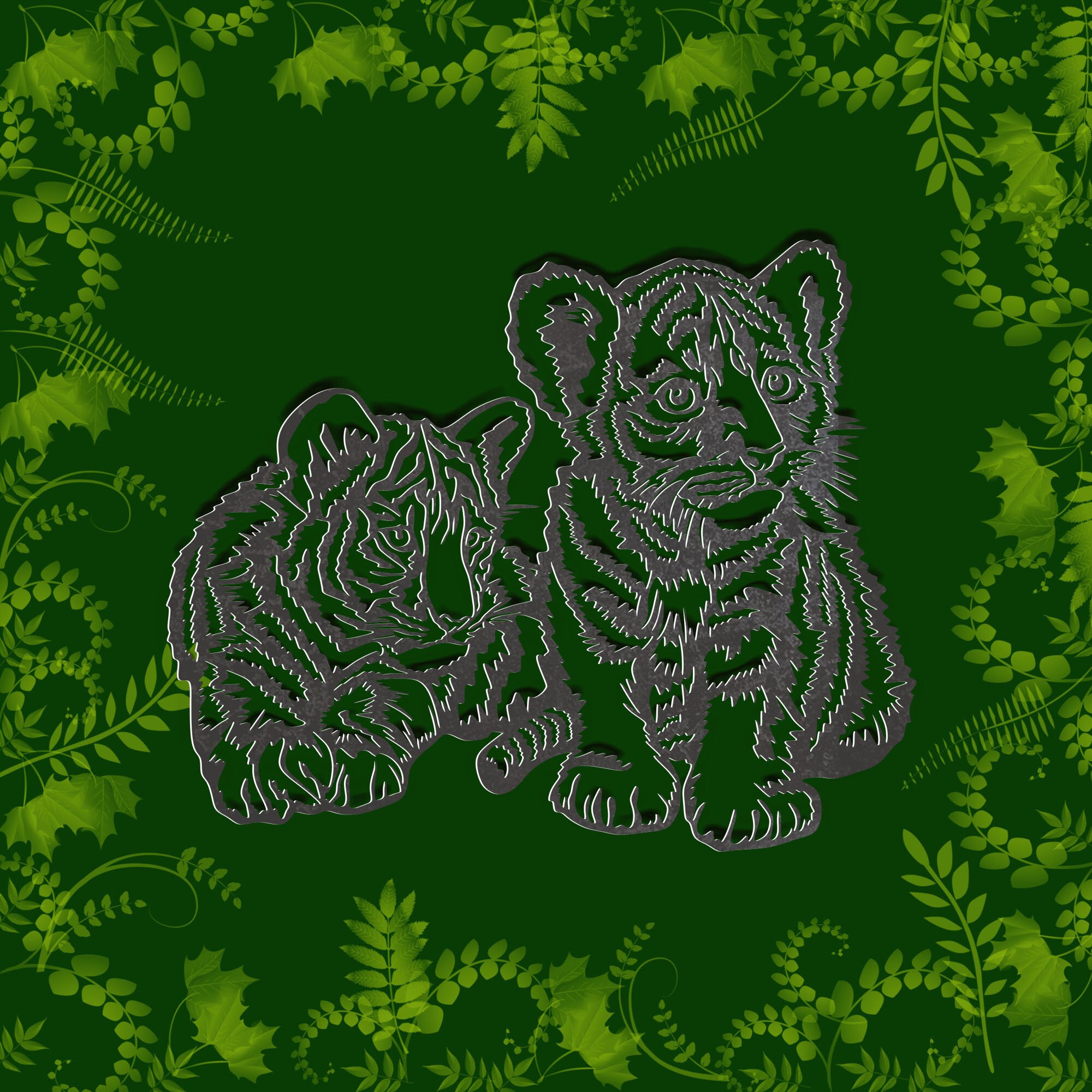 Tiger Svgtiger Digitaltiger Dxflaser Cnc Filetiger | Etsy