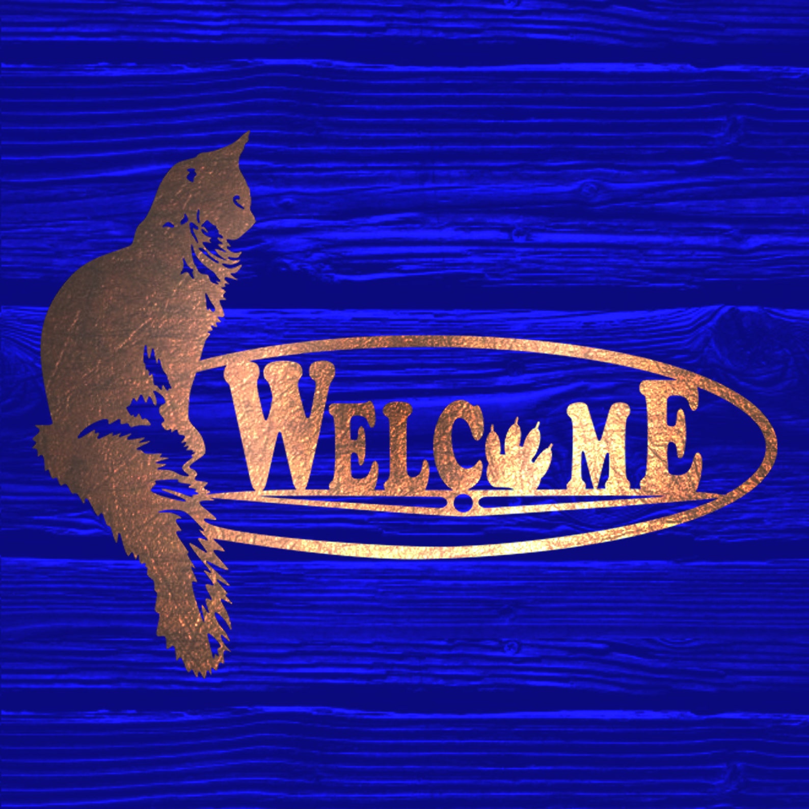 Welcome Sign DXF CNC, Cat Svg Kitten Svg Cat Silhouette Cat Clipart ...