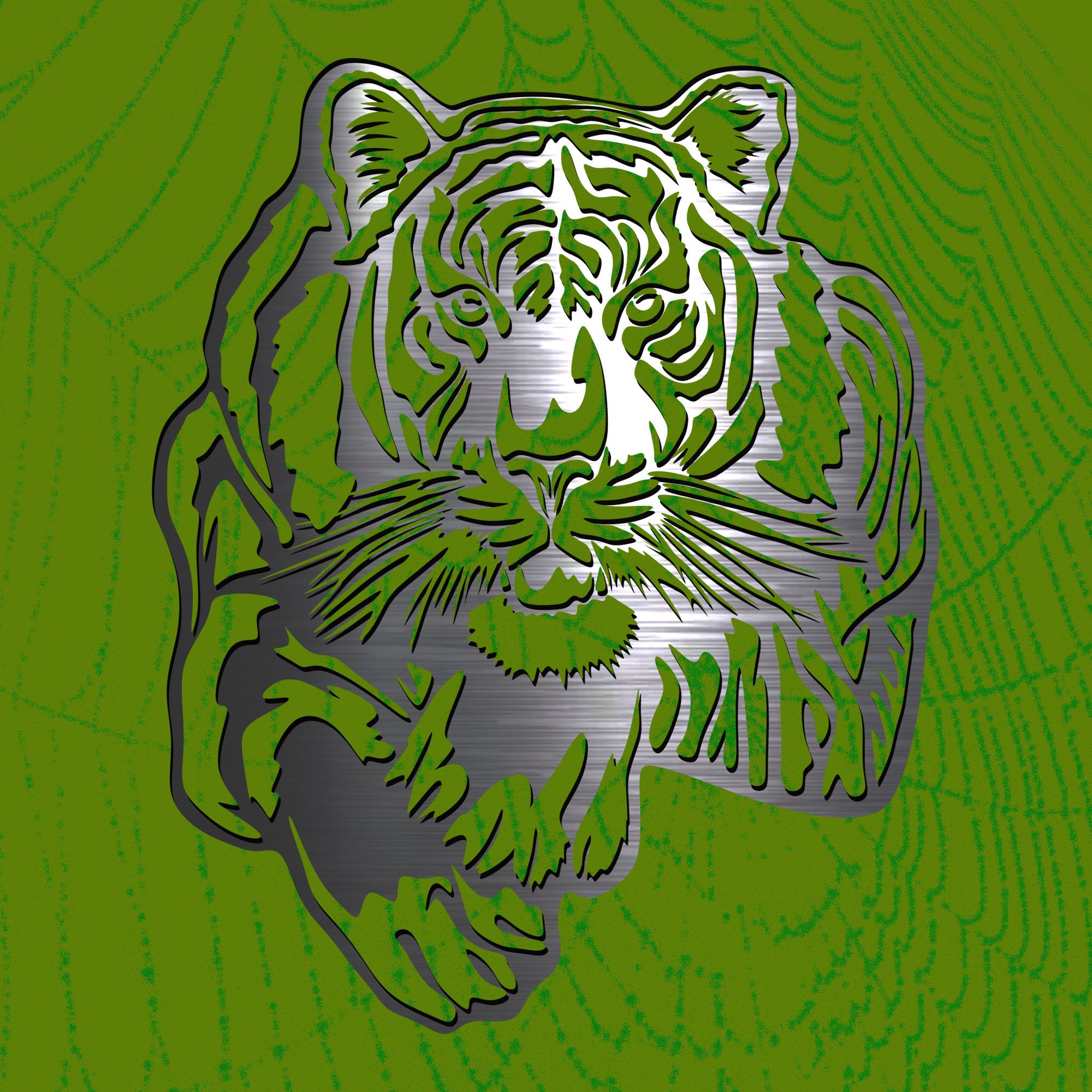 Tiger Svgtiger Digitaltiger Dxflaser Cnc Filetiger - Etsy