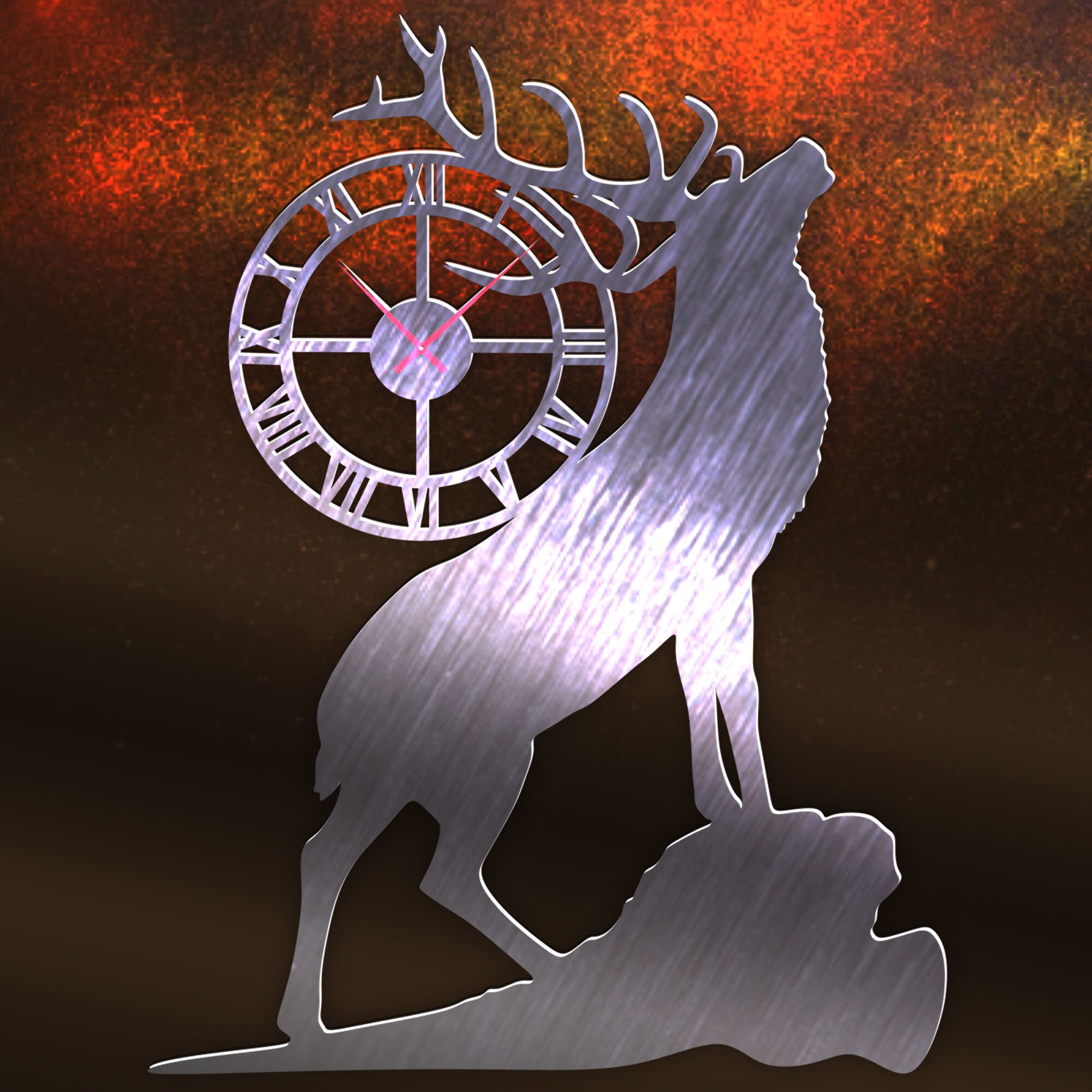 Сlock Svgclock Face Svg Deer Svgcommercial Use Svg Hunting - Etsy Canada