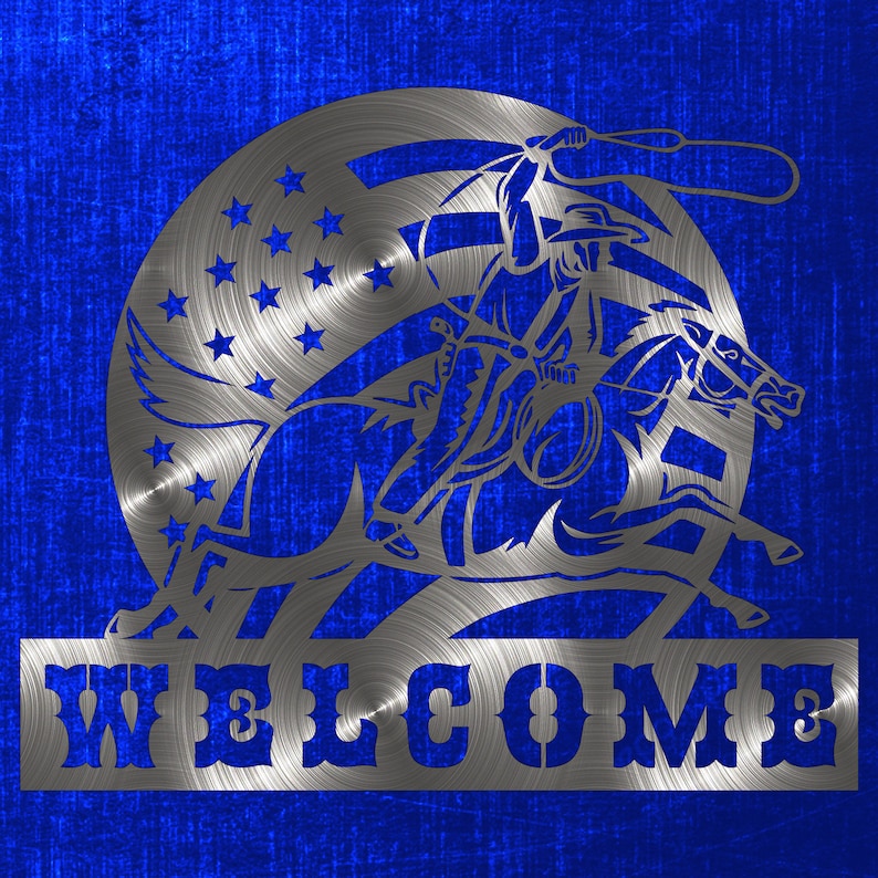 Welcome Sign Dxf Cowboy Svg Western Svg American Flag Svg | Etsy