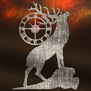 Сlock Svg,clock Face Svg, Deer Svg,commercial Use Svg, Hunting Svg ...