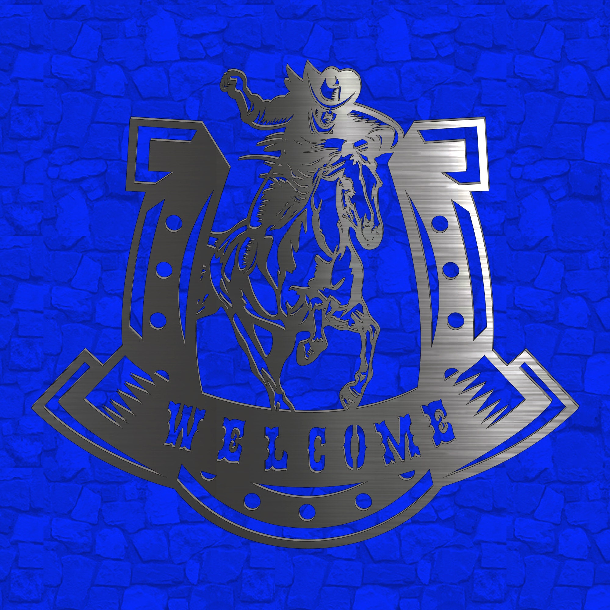 Welcome Sign Dxf Horseshoe Svg Cowboy Svg Western Svg Horse - Etsy