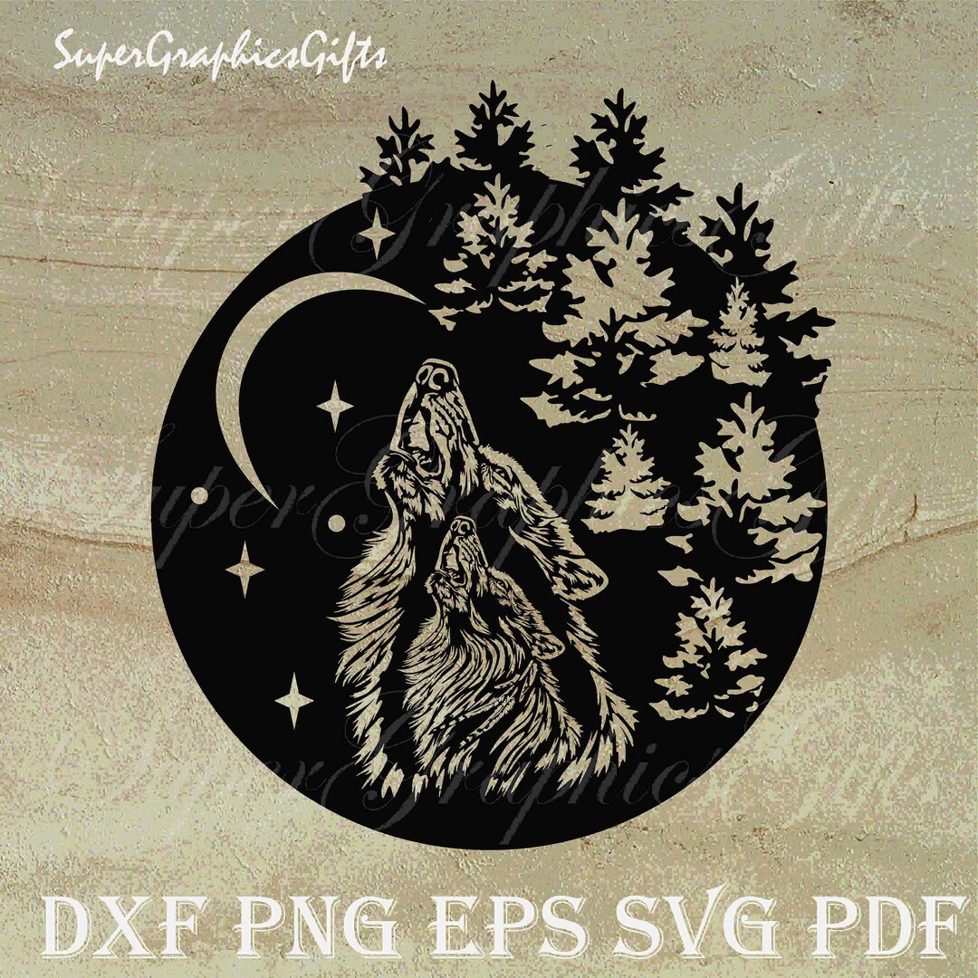 Wolf Svg,wolf Cricut,wolves Svg,dxf Files for Plasma,laser Cut Files ...