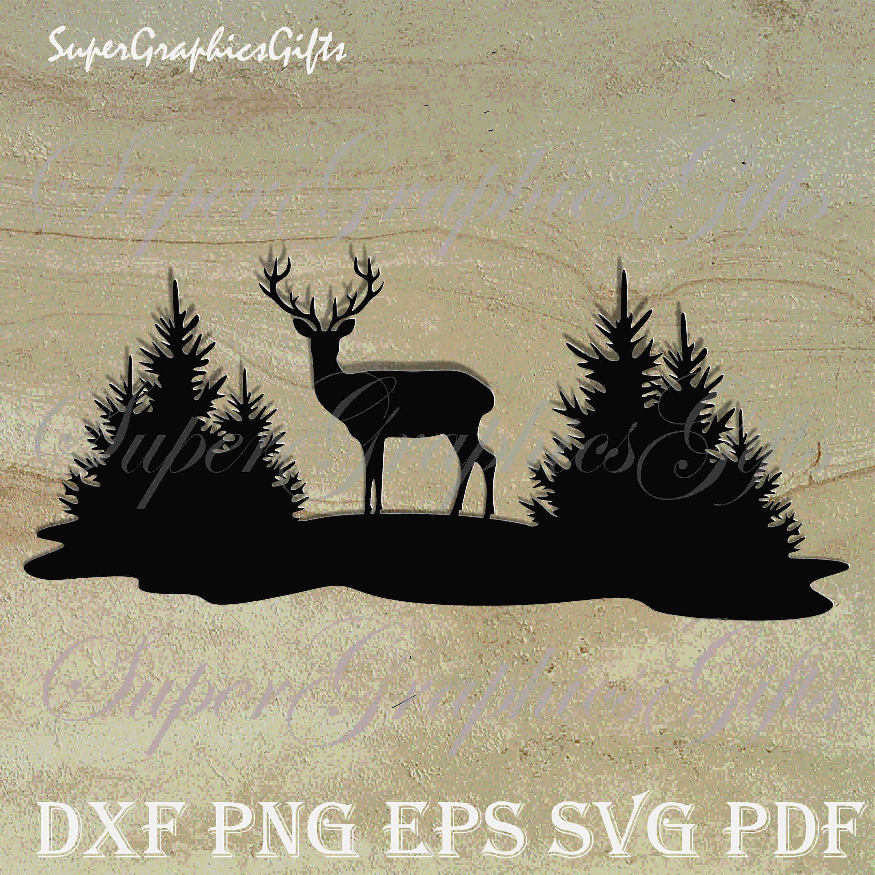 4 Deer Bundle Svgdeer Svgcommercial Use Svghunting Svgdeer - Etsy