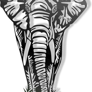 Elephant Svg Cut File, Safari Animal Svg, Africa Wild Life, Silhouettes ...