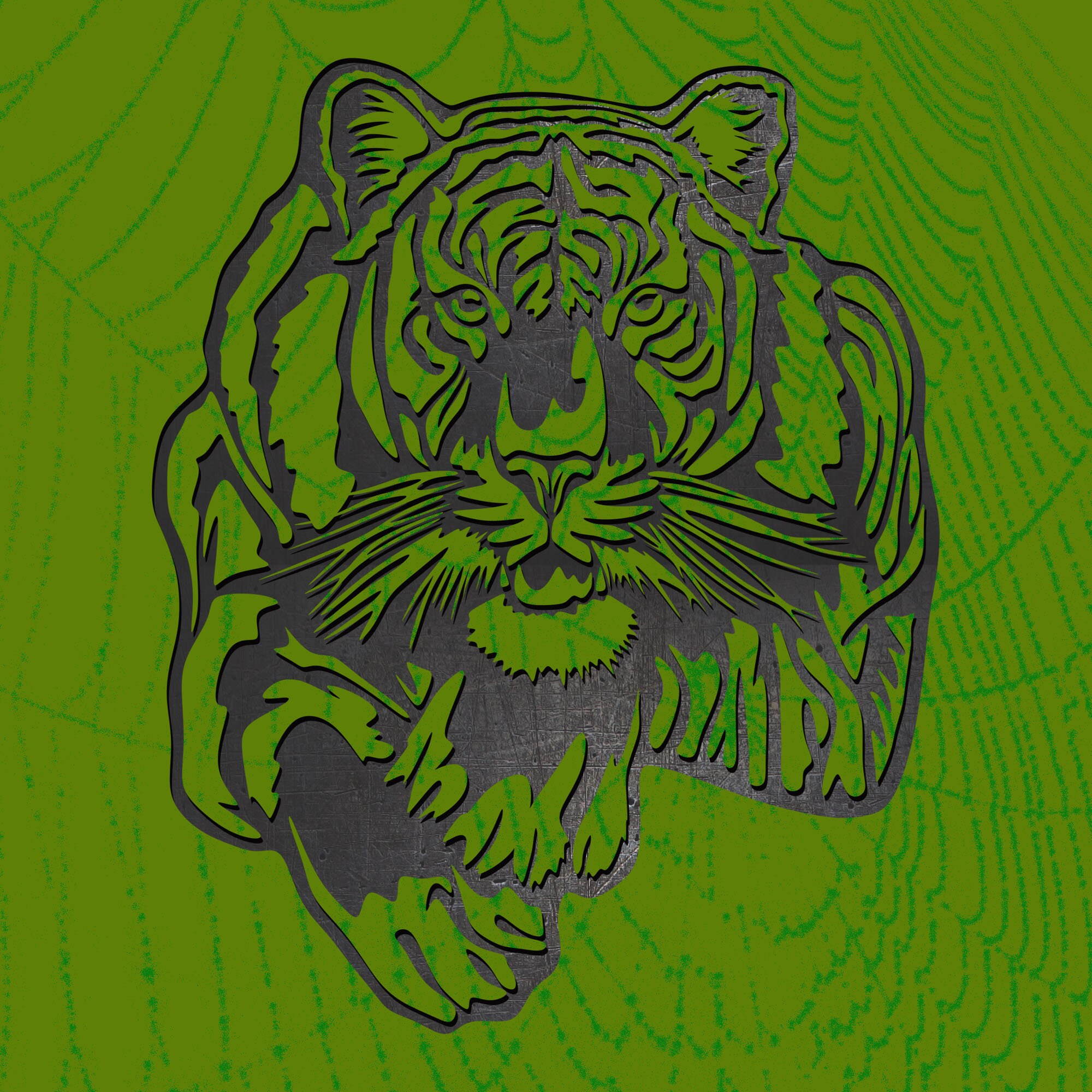 Tiger Svgtiger Digitaltiger Dxflaser Cnc Filetiger - Etsy