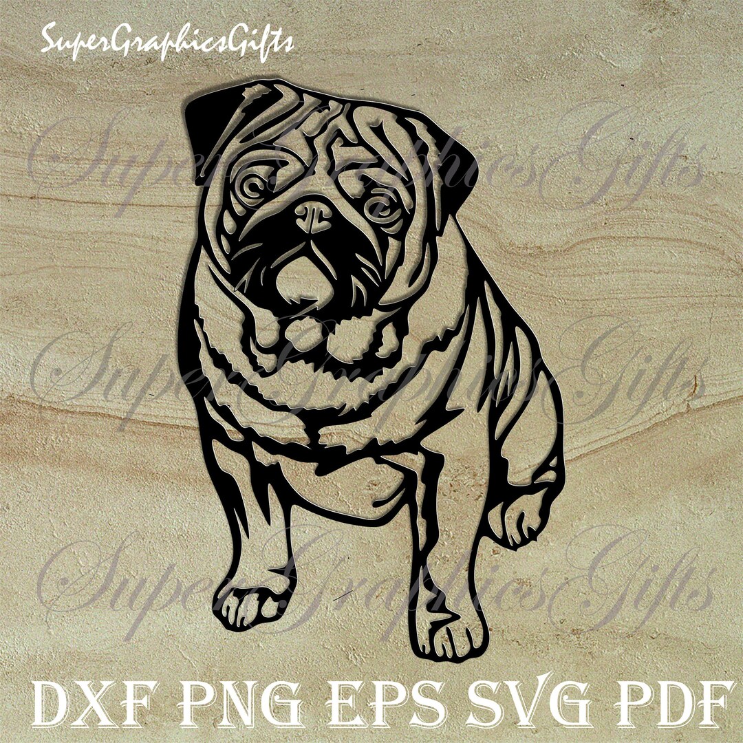 Pug Svg,pug Clipart,pug Png,puppy Svg,dog Face Svg,dogs Svg,cute Dog ...