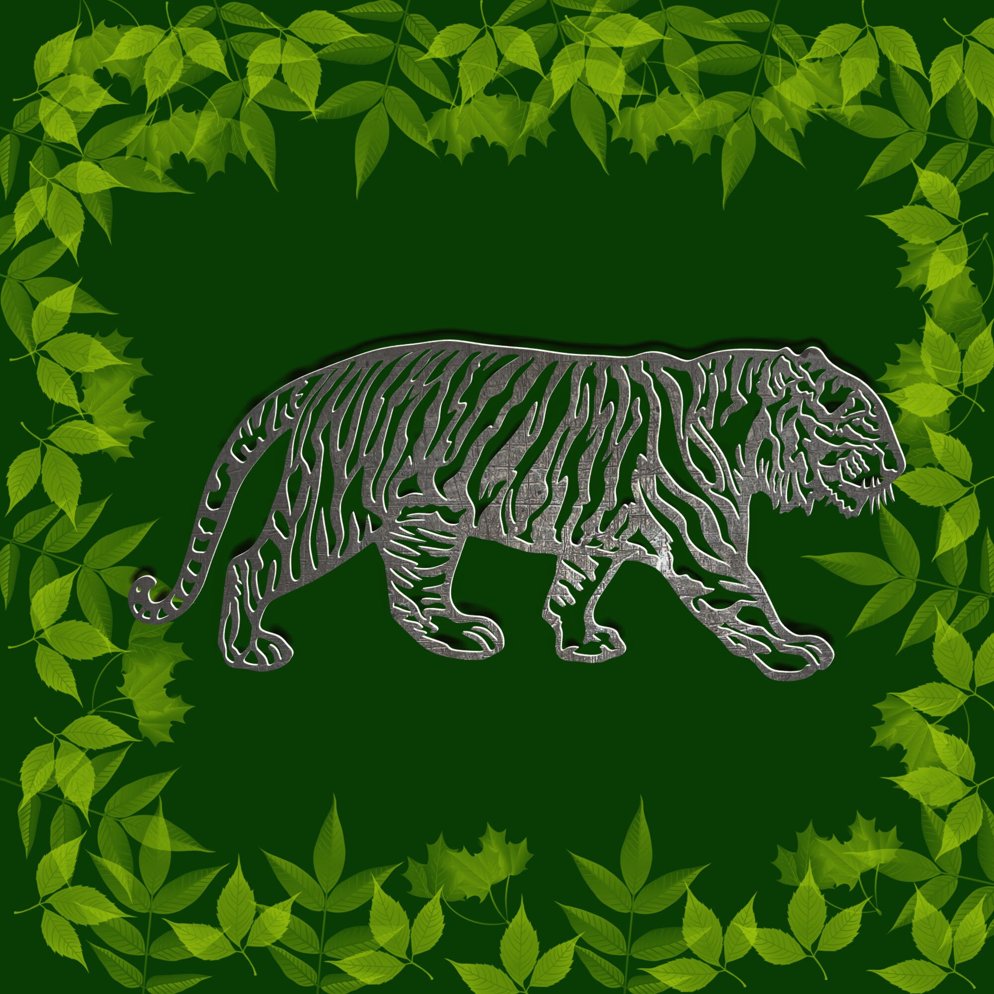 Tiger Svgdxf Files for Lasertiger Dxf Tiger Pngtiger | Etsy