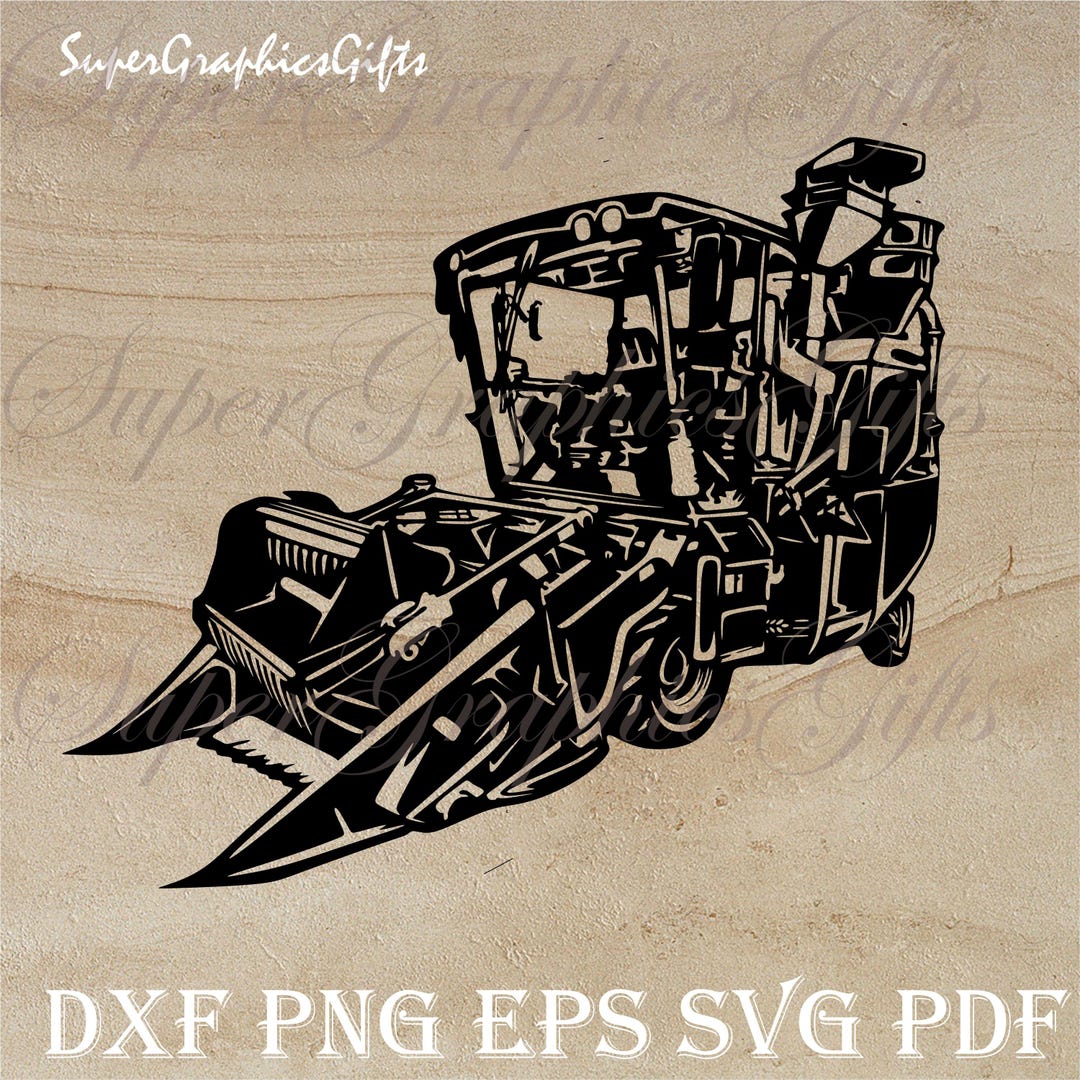 Combine Harvester Dxf - Etsy