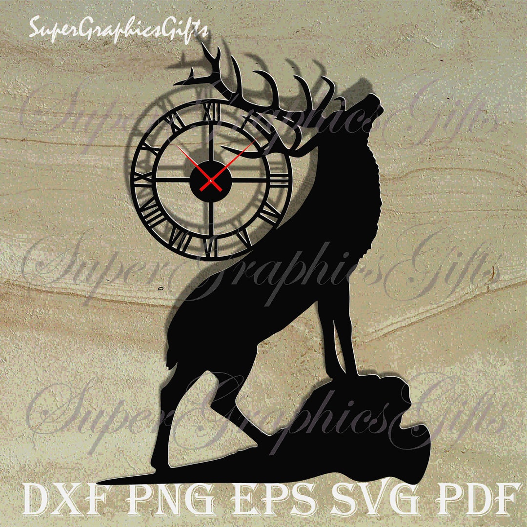 Сlock Svg,clock Face Svg, Deer Svg,commercial Use Svg, Hunting Svg ...