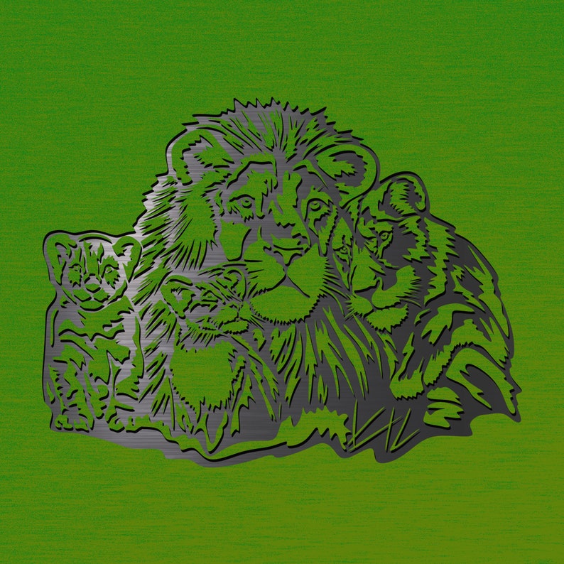 León svg animales de safari svg archivos dxf leones del - Etsy México