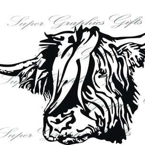 COW DXF, Cow Head Svg, Svg Farm Animals, File Dxf Silhouettes, Cricket ...