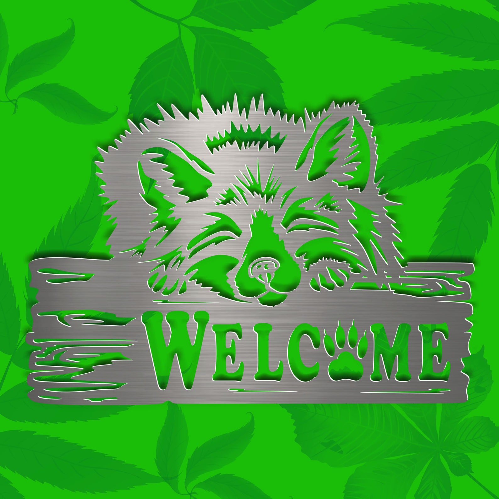 Welcome Sign Svgfox Svgcute Fox Clipartfox Silhouette - Etsy