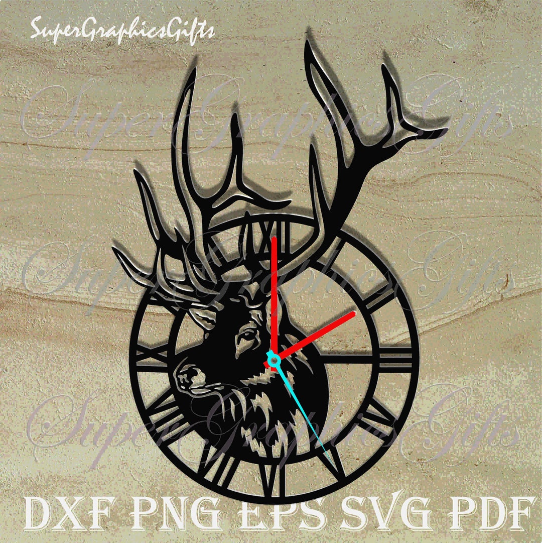 Сlock Svg,clock Face Svg, Deer Svg,commercial Use Svg, Hunting Svg ...