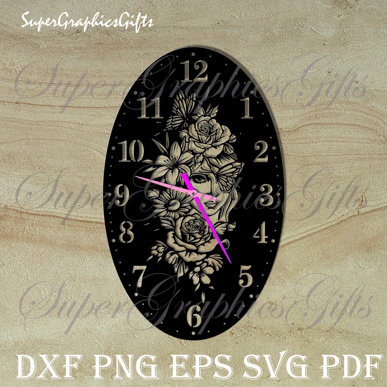 Сlock Svglaser Cut Clockdial Svgclock Face Svgcommercial - Etsy