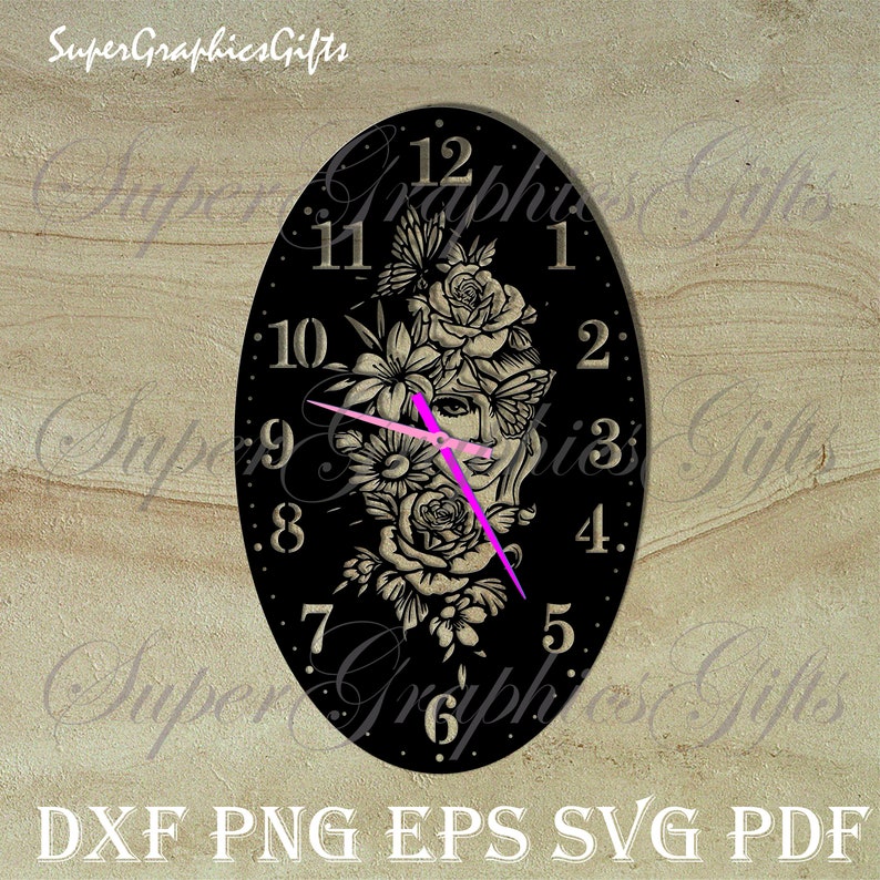 Сlock Svglaser Cut Clockdial Svgclock Face Svgcommercial - Etsy