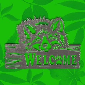 Welcome Sign Svg,fox Svg,cute Fox Clipart,fox Silhouette Svg,door ...