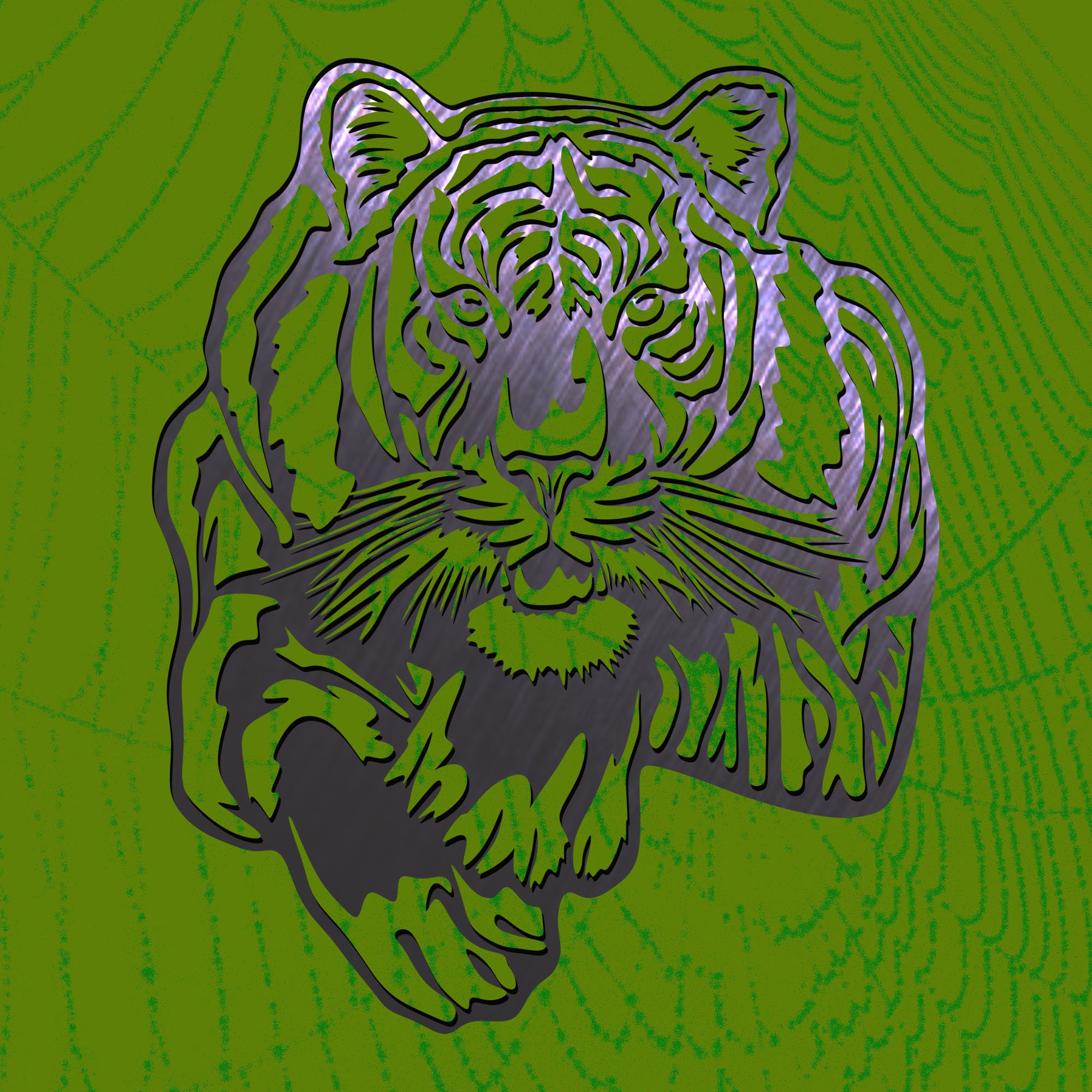 Tiger Svgtiger Digitaltiger Dxflaser Cnc Filetiger - Etsy