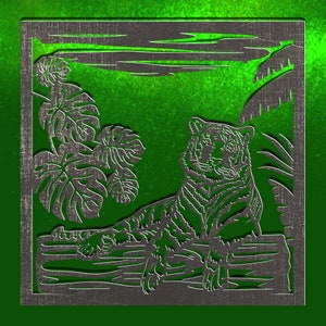 Tiger Svg,dxf Files for Laser,tiger Dxf, Tiger Png,tiger Silhouette ...