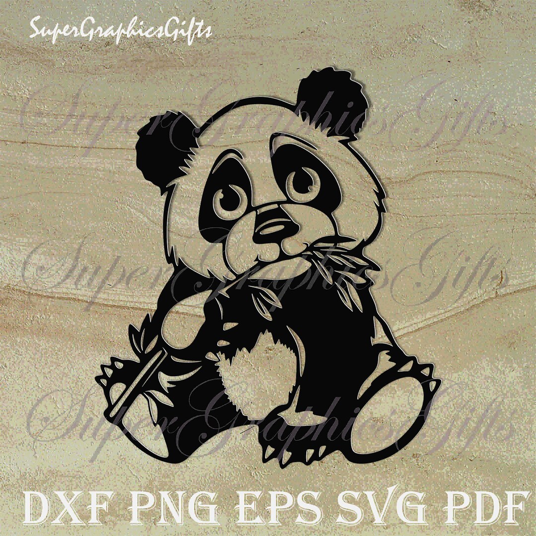 Panda Svgcute Panda Svgpanda Clipartanimal Svgweed Svgsvg - Etsy