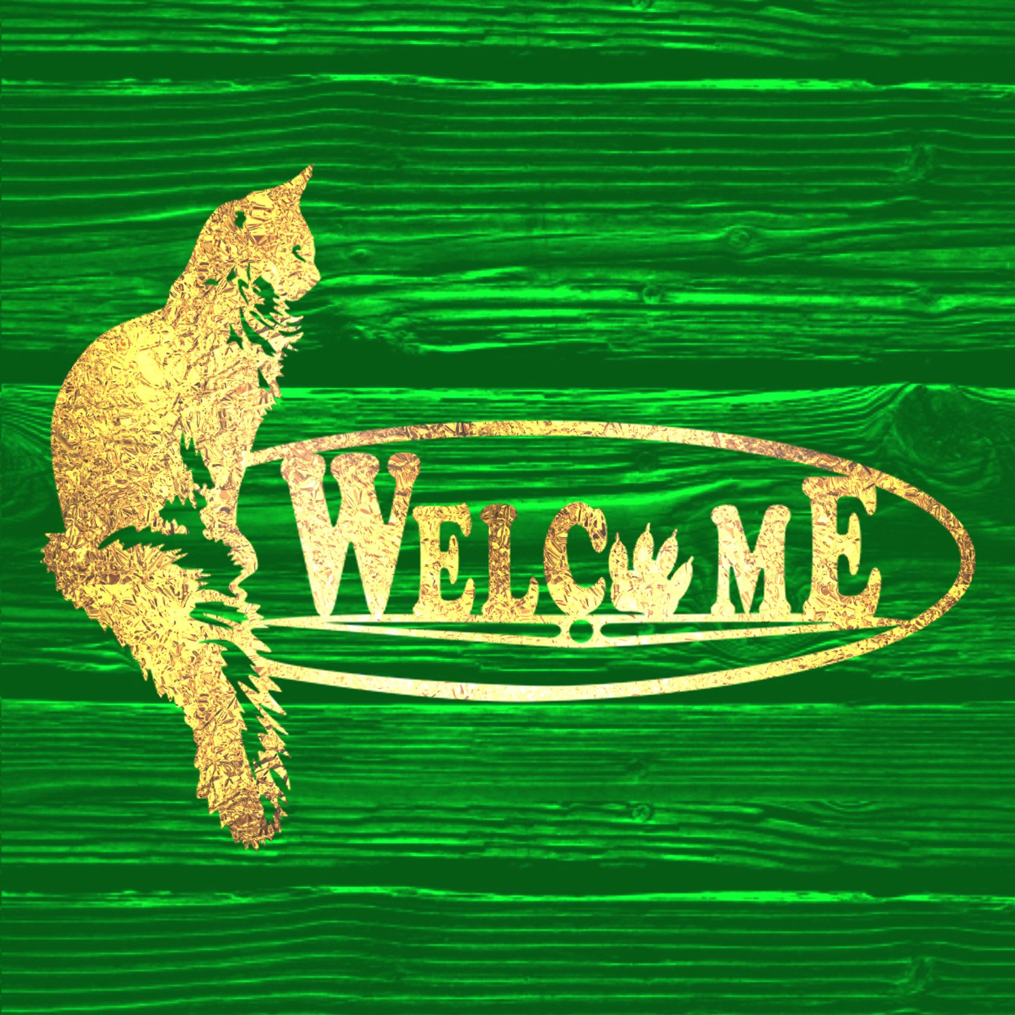 Welcome Sign DXF CNC Cat Svg Kitten Svg Cat Silhouette Cat - Etsy
