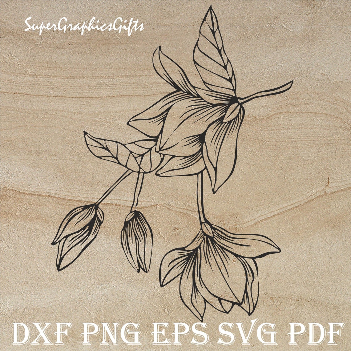 Flower Vector Floral Vector Flowers SVG Flower File Flower | Etsy