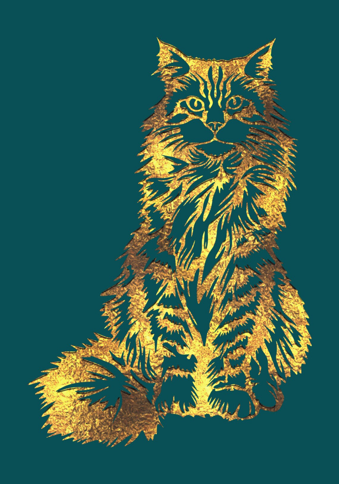 Maine Coon Svg Maine Coon Cut File Maine Coon Cat Svg Cat Svg - Etsy