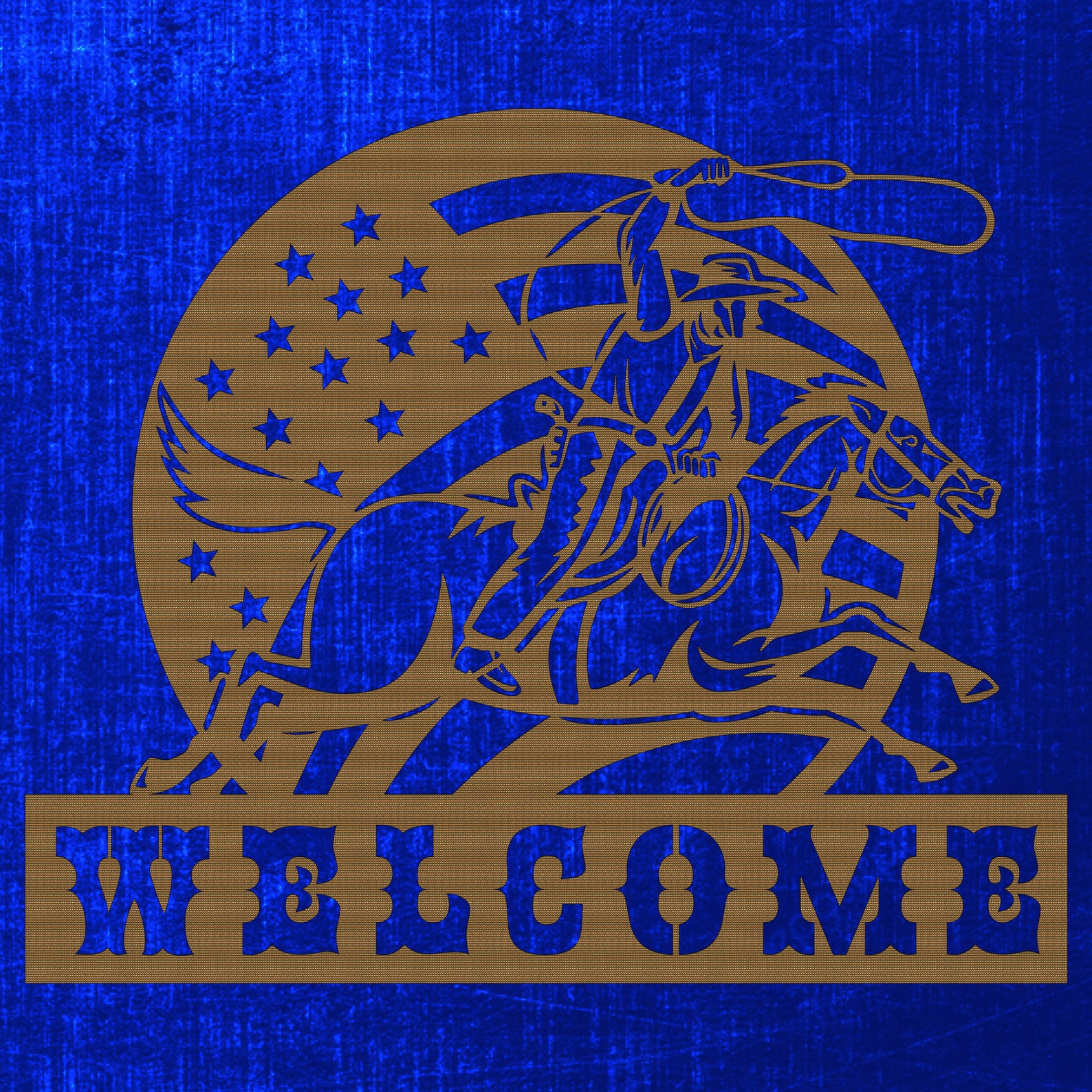 Welcome Sign Dxf Cowboy Svg Western Svg American Flag Svg | Etsy