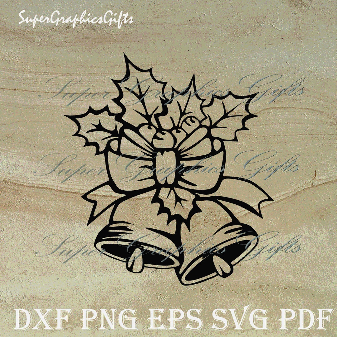 Bell Silhouette, Laser Bell File, Bell Vector, Winter Bells Bell ...