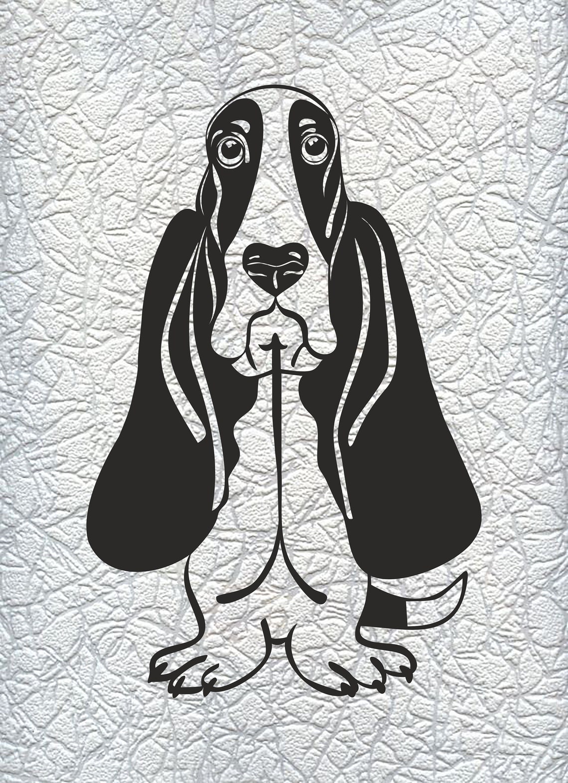 Basset Hound Dxf Dog Dxf Cut File Dog Clipart Dog | Etsy