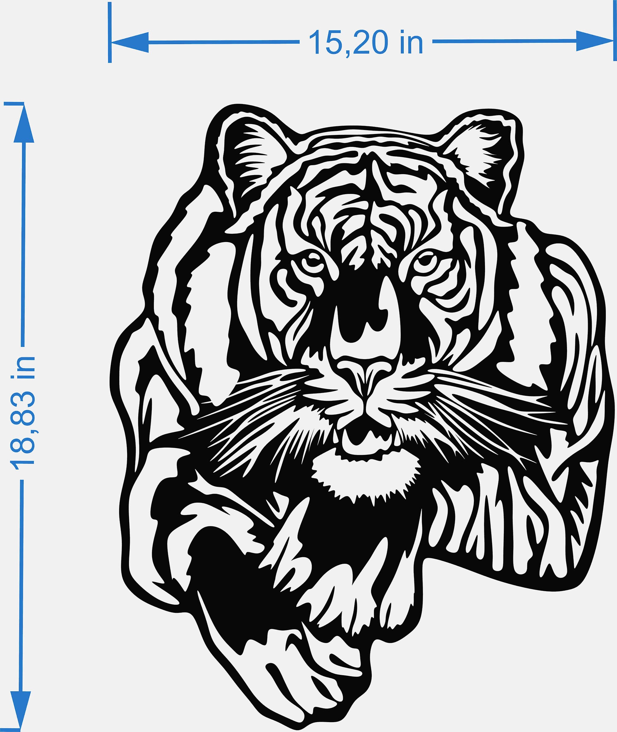 Tiger Svgtiger Digitaltiger Dxflaser Cnc Filetiger - Etsy