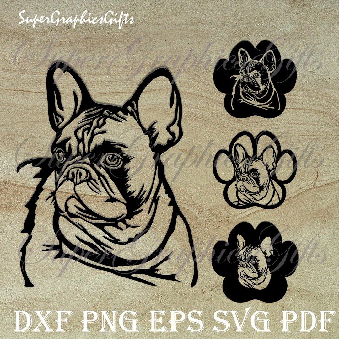 French Bulldog Svg,frenchie Svg,french Bulldog Dxf,bulldog Silhouette ...
