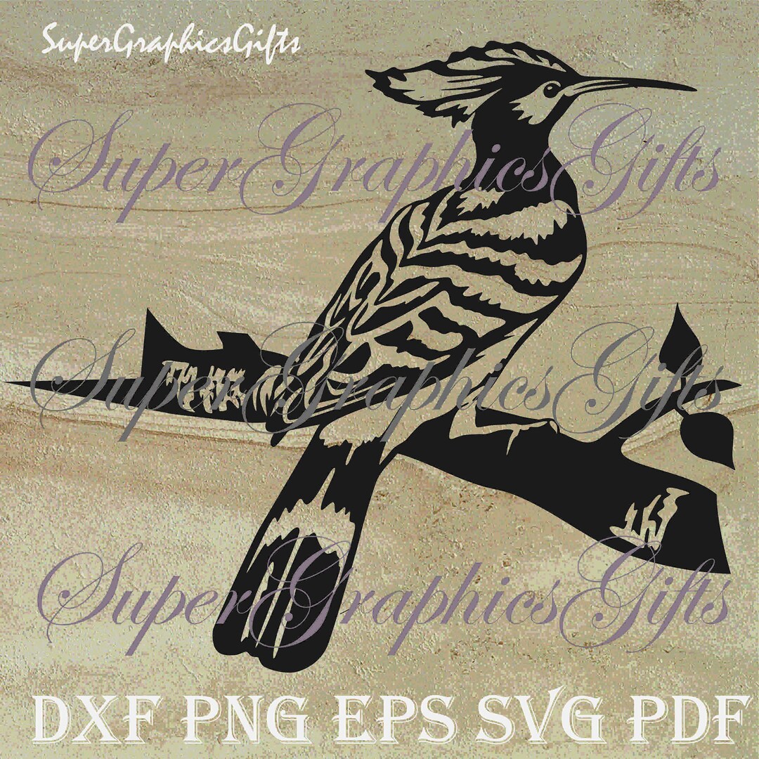 Bird SVG, Hoopoe Svg,tree Stake DXF Cut File Laser, Dxf for Plasma ...