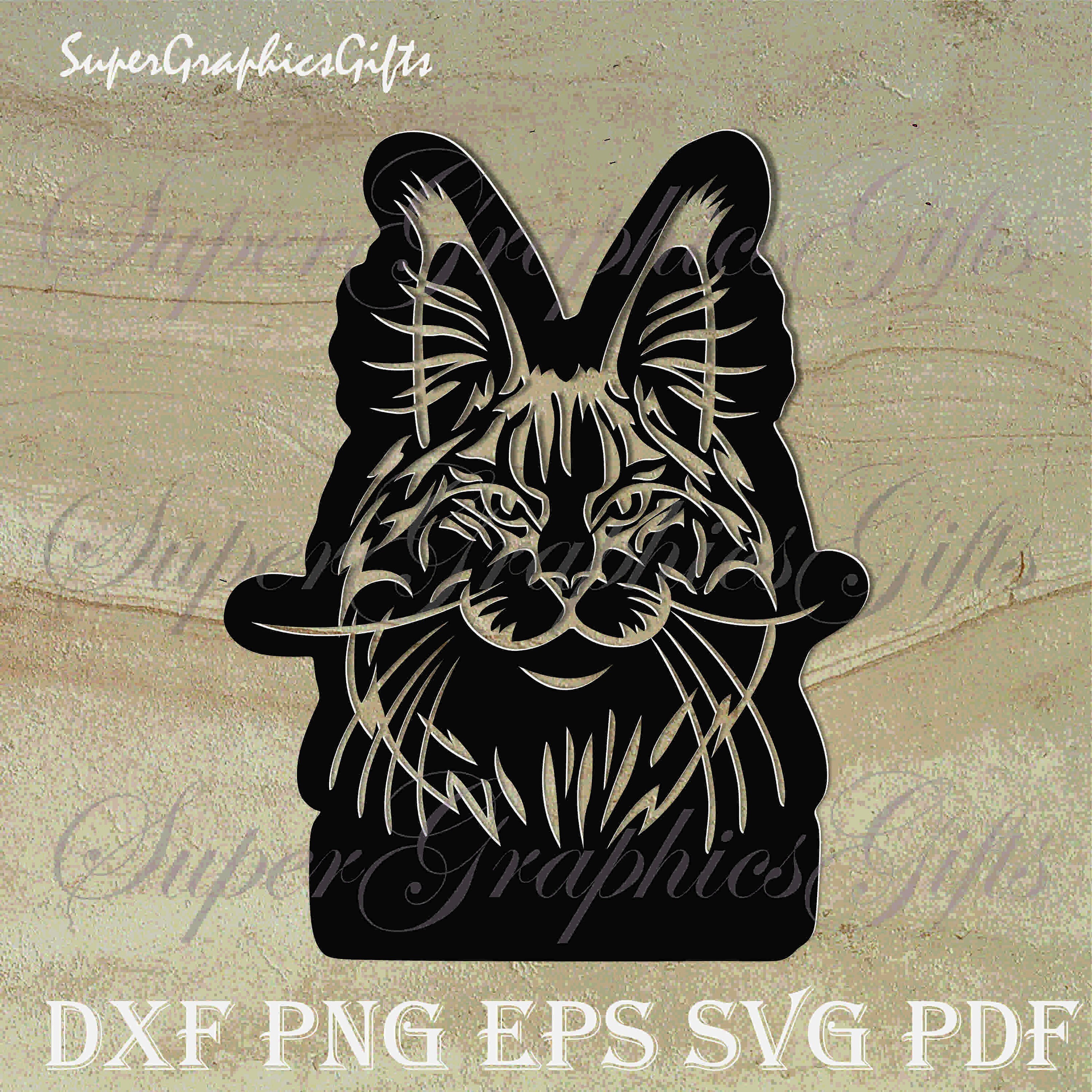 Maine Coon Svg Maine Coon Cut File Maine Coon Cat Svg Cat Svg - Etsy Canada